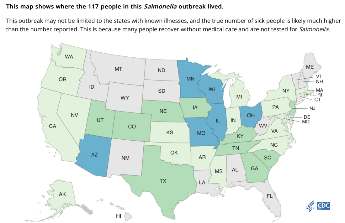 Cantaloupe Salmonella illnesses near 200 in the U.S. and Canada | Food ...
